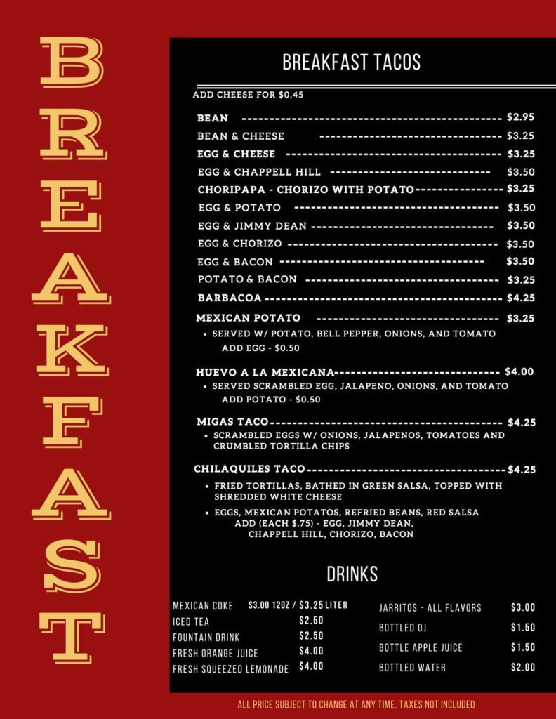 Cypress Full Menu – Chilosos Taco House